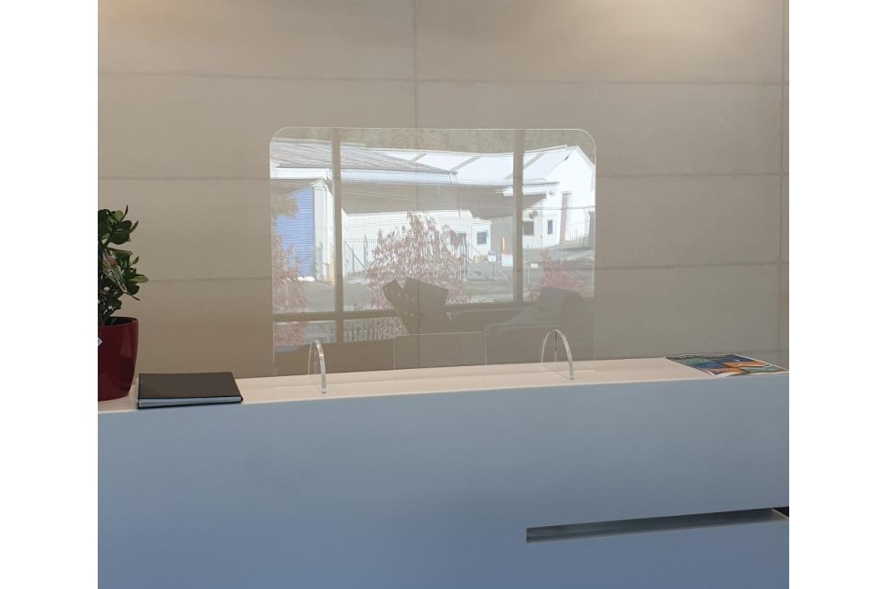 Buy Single Panel Perspex Screen with Black Aluminium Frame | Medical ...